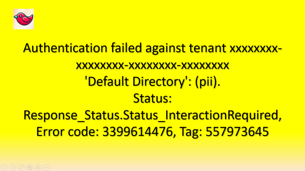 az login error: Authentication failed against tenant * 'Default ...